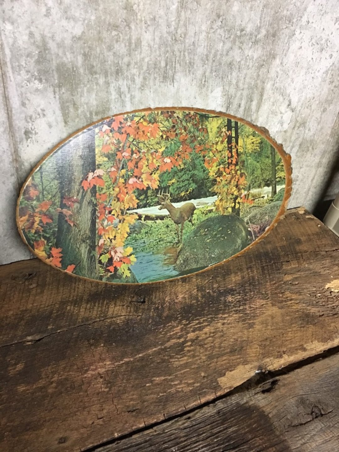 Cabin Art, Folk Art, Raw Wood Art, Raw Wood Print, Wood Scene, Cabin ...