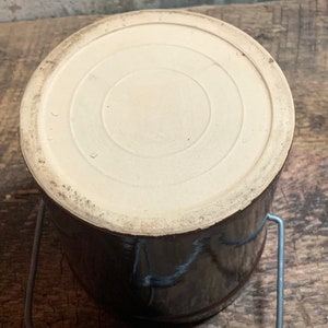 Stoneware Crock, Clamp Crock, Vintage Crock, Lidded Crock, Farmhouse ...