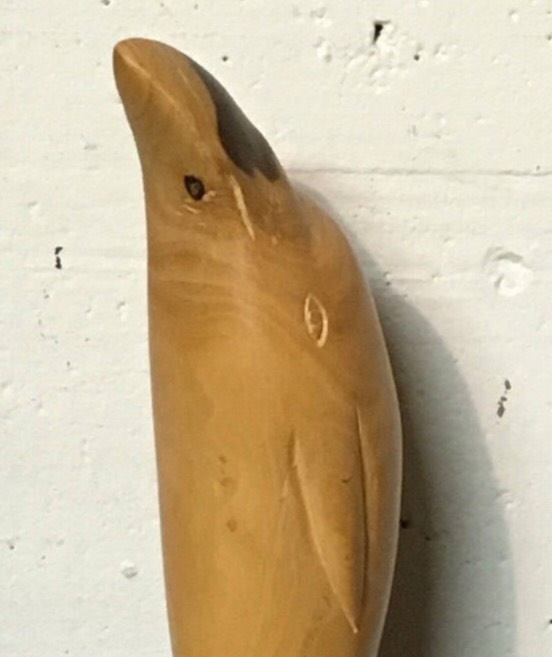 Carved Dolphin Folk Art Wooden Dolphin Ocean Carving - Etsy