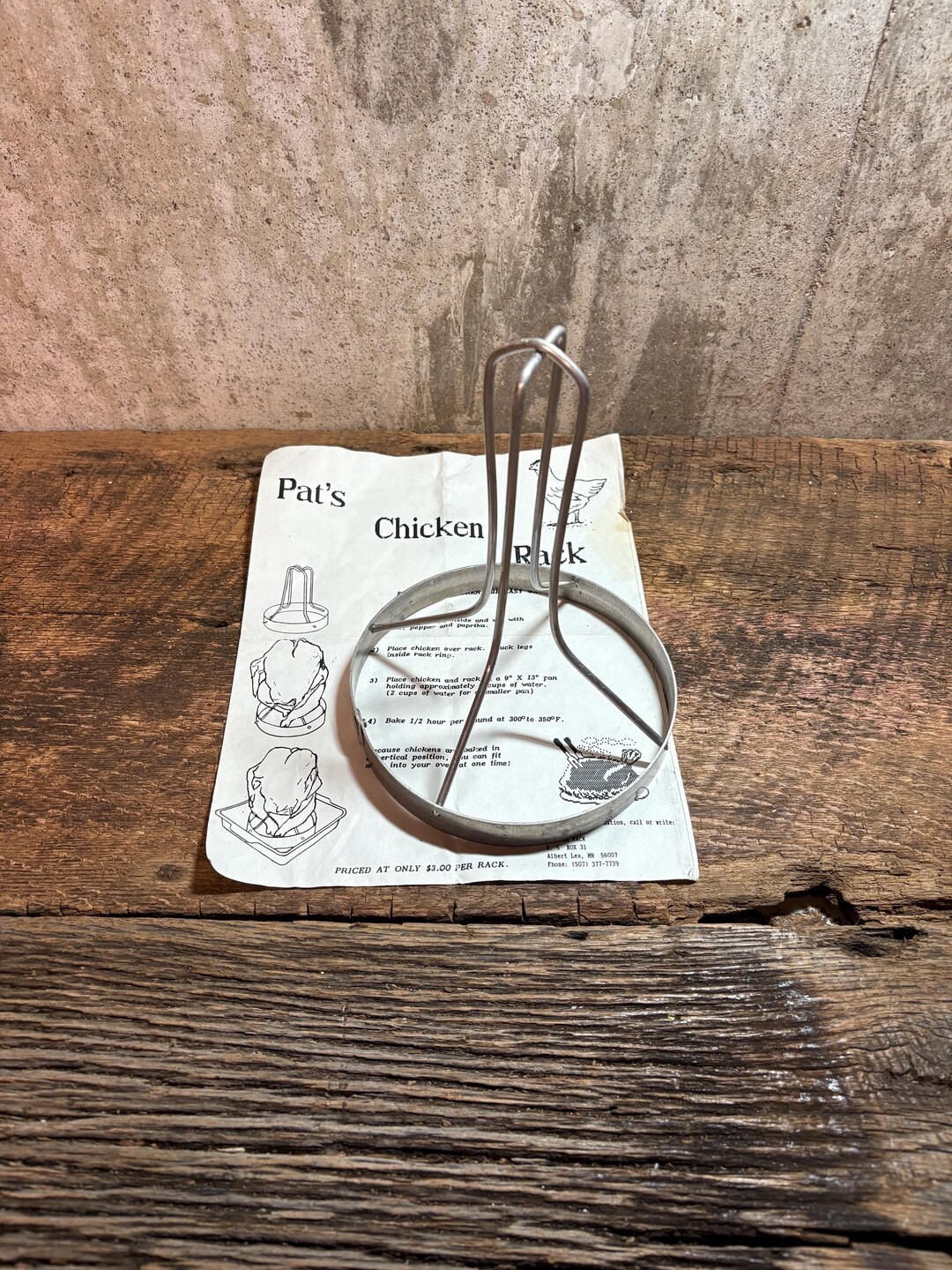 Vintage Wire Chicken Roaster Rack, Original Instructions Included - Etsy