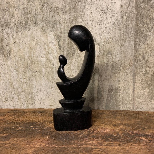 African Mother and Child Statue - Etsy