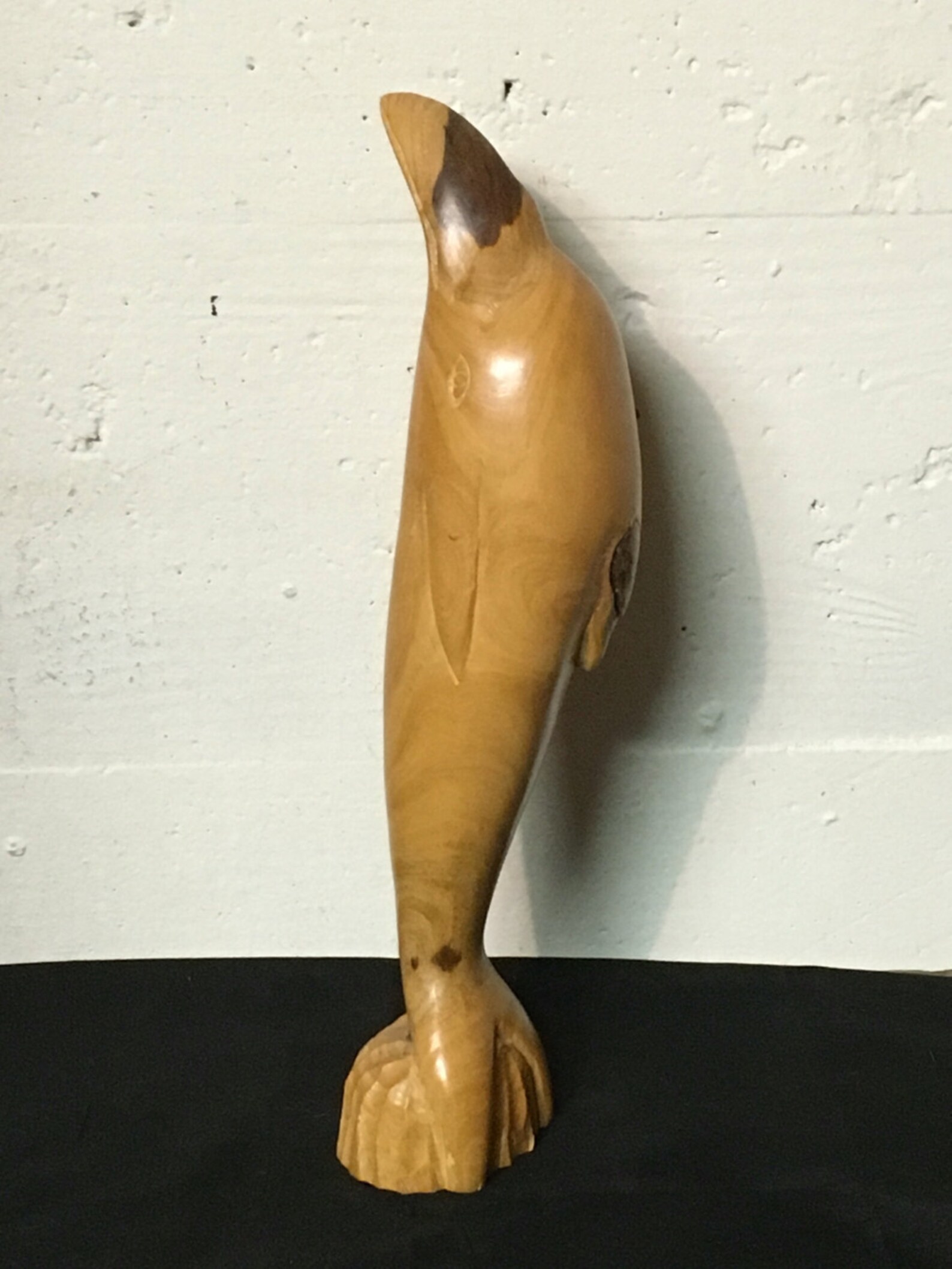 Carved Dolphin Folk Art Wooden Dolphin Ocean Carving - Etsy