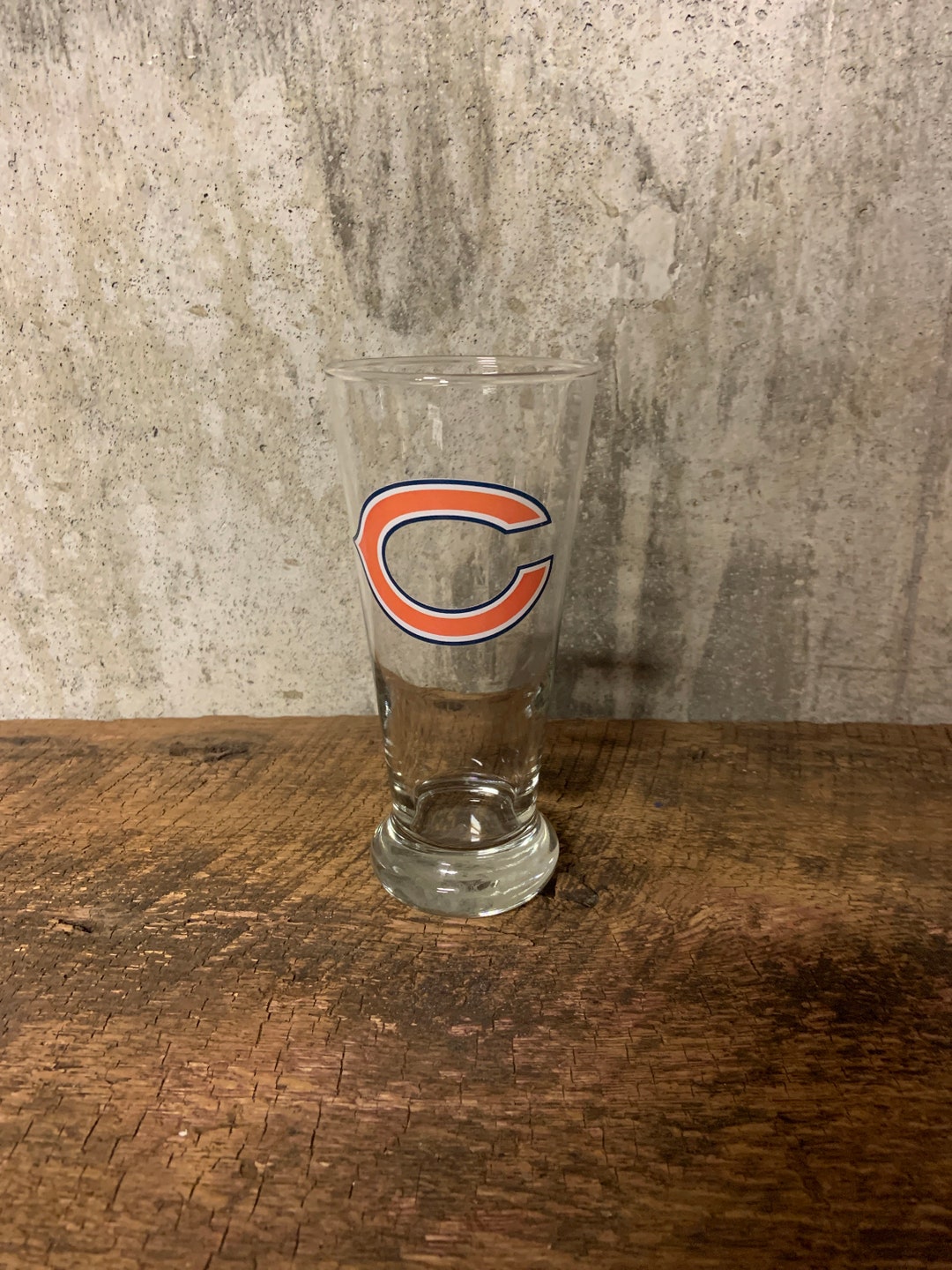 Chicago Bears Beer Glass, Bears Pint Glass, Sports Glass, NFL Glass ...
