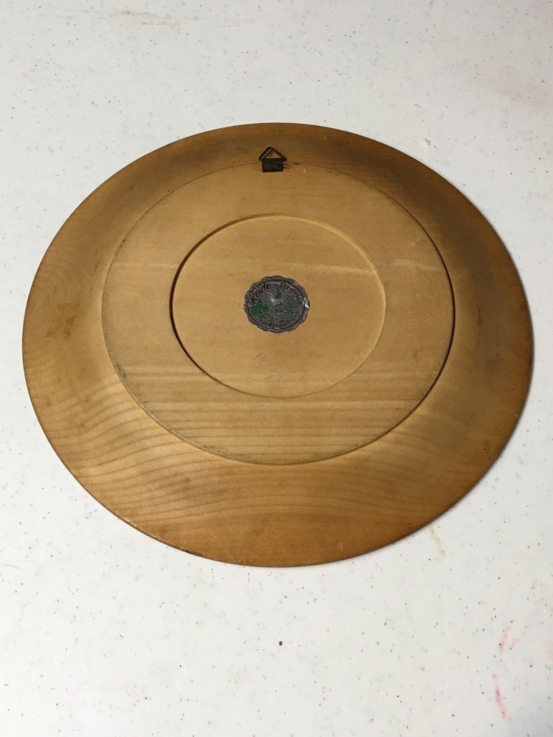 Wood Plate German Plate Wood German Plate Handpainted - Etsy