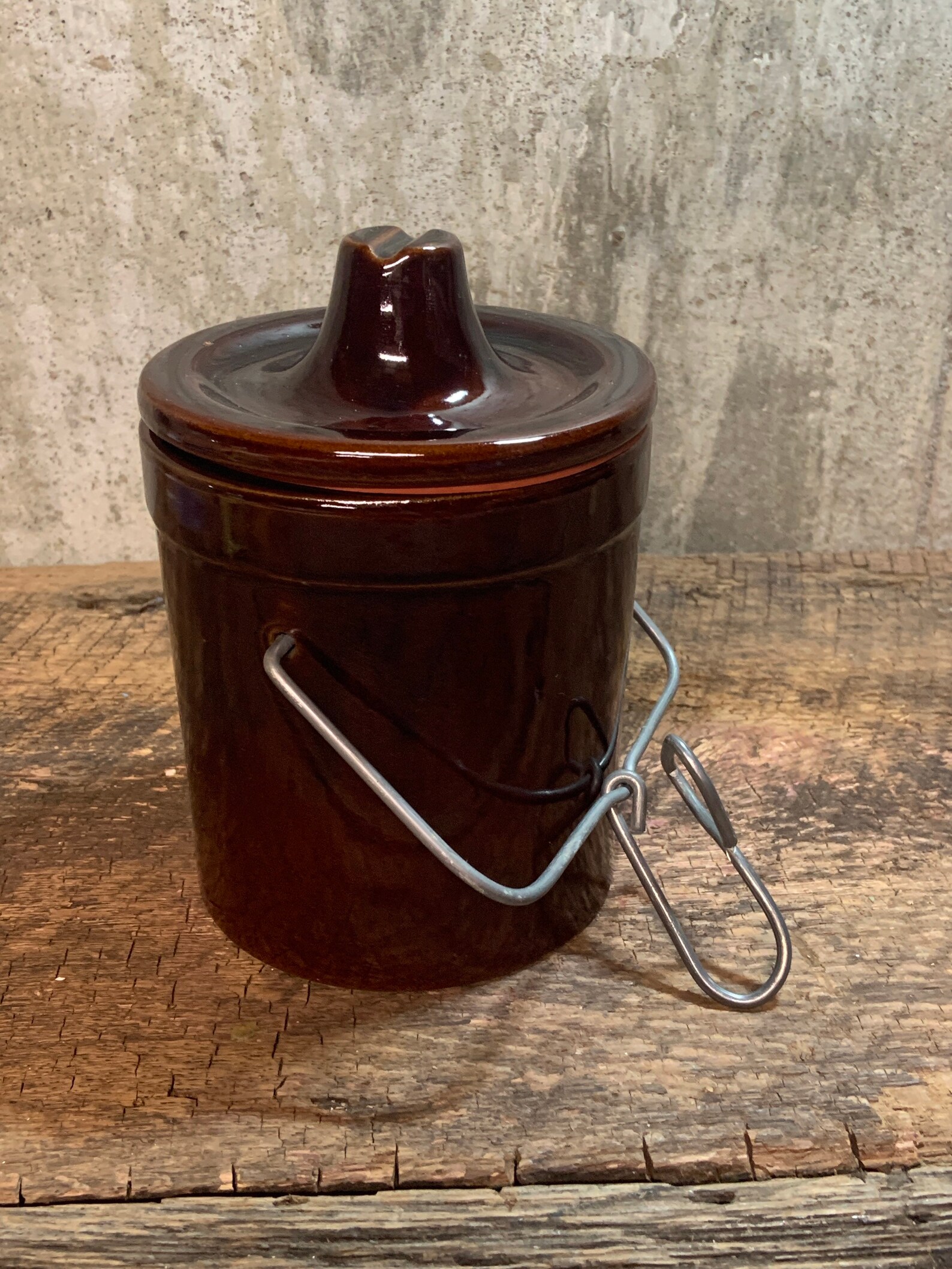 Stoneware Crock Clamp Crock Vintage Crock Lidded Crock - Etsy