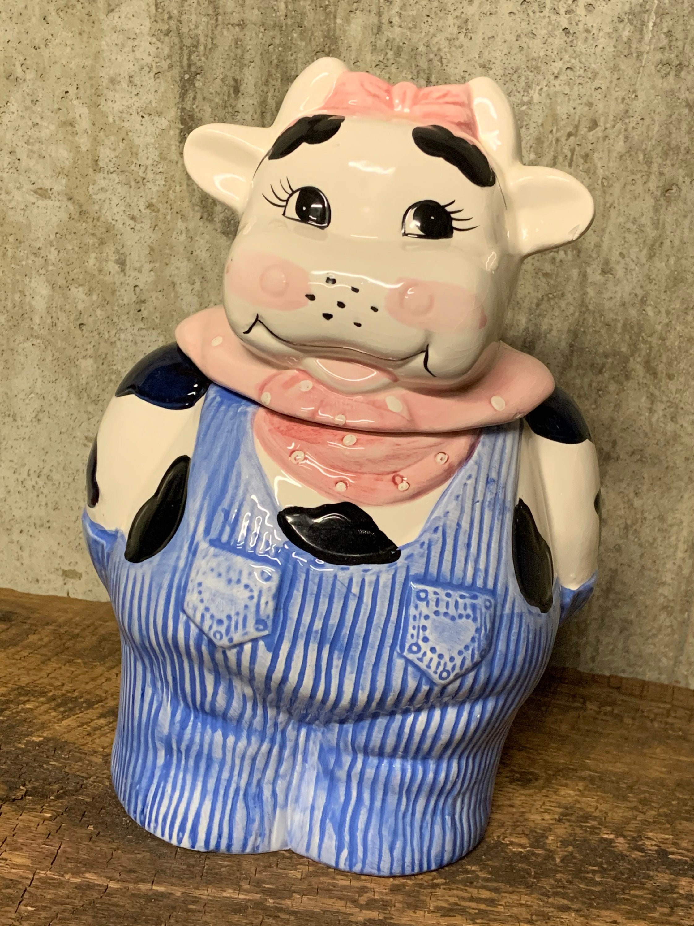 Jars & Containers Cow Decor Cow Snack Jar Farmhouse Cookie Jar Country ...