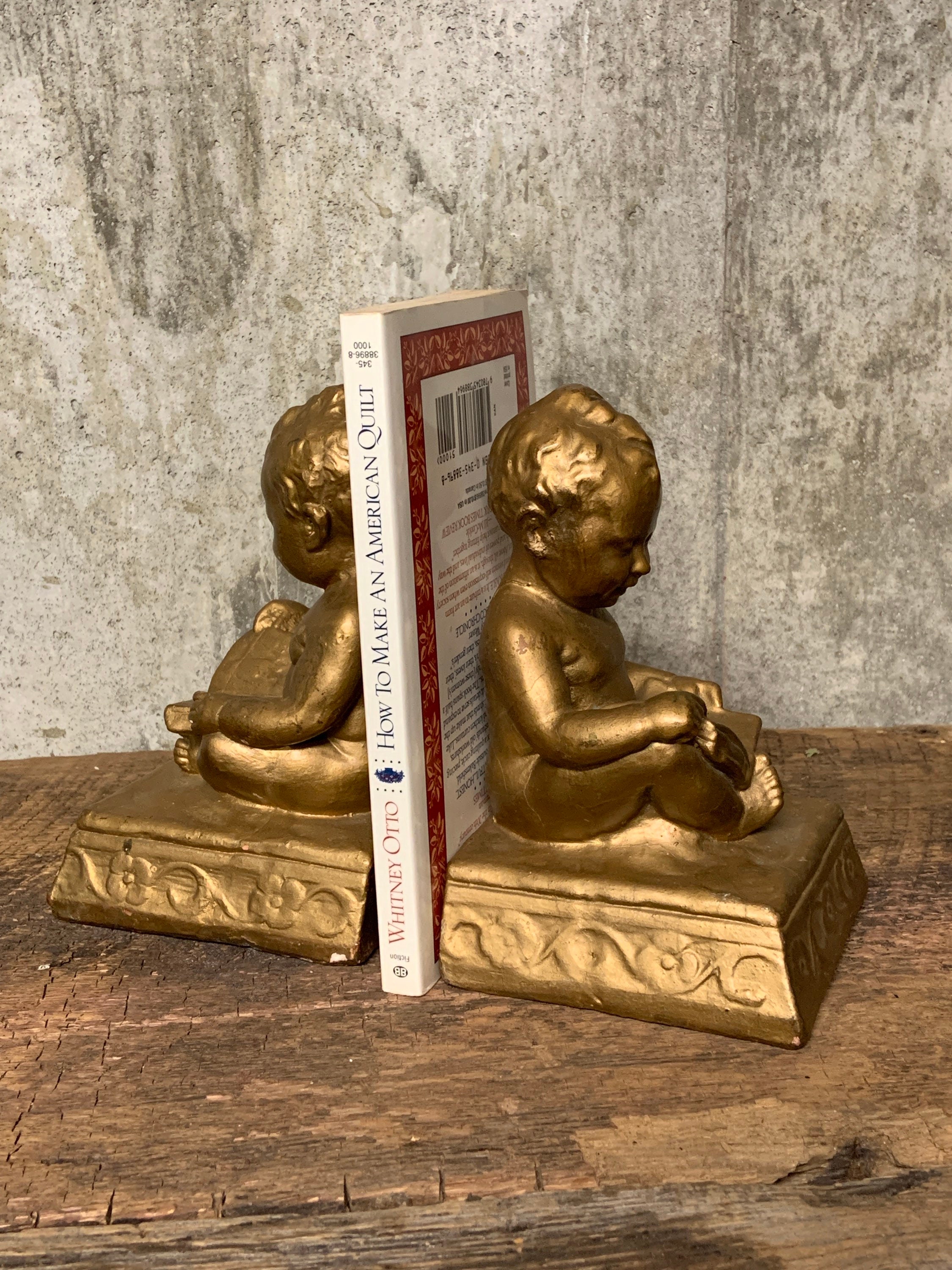 Gold Bookends, Metal Bookends, Child Book Bookends, Library Bookends ...
