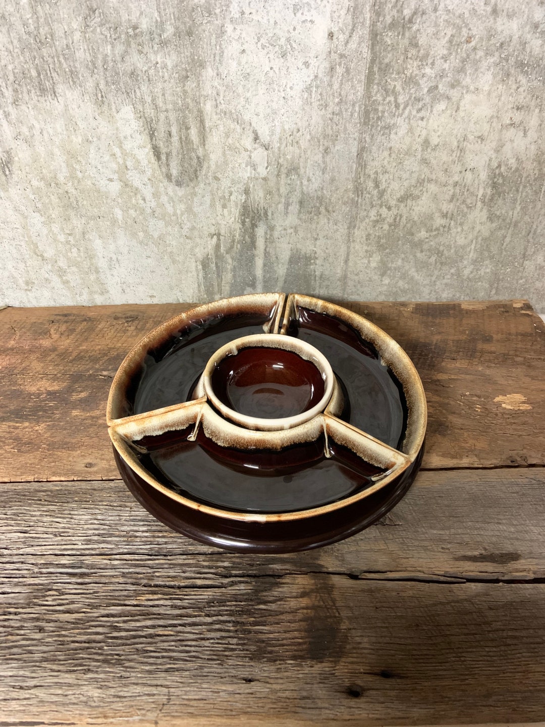 Pfaltzgraff, Gourmet Ware, York Pottery, Brown Drip Pottery, Condiment ...