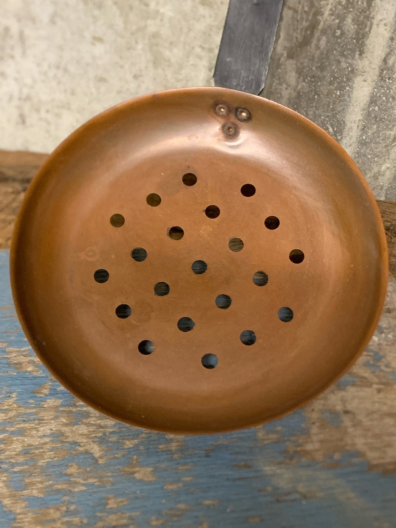 Vintage Copper Soup Sieve, Colonial Farmhouse Kitchen Decor - Etsy