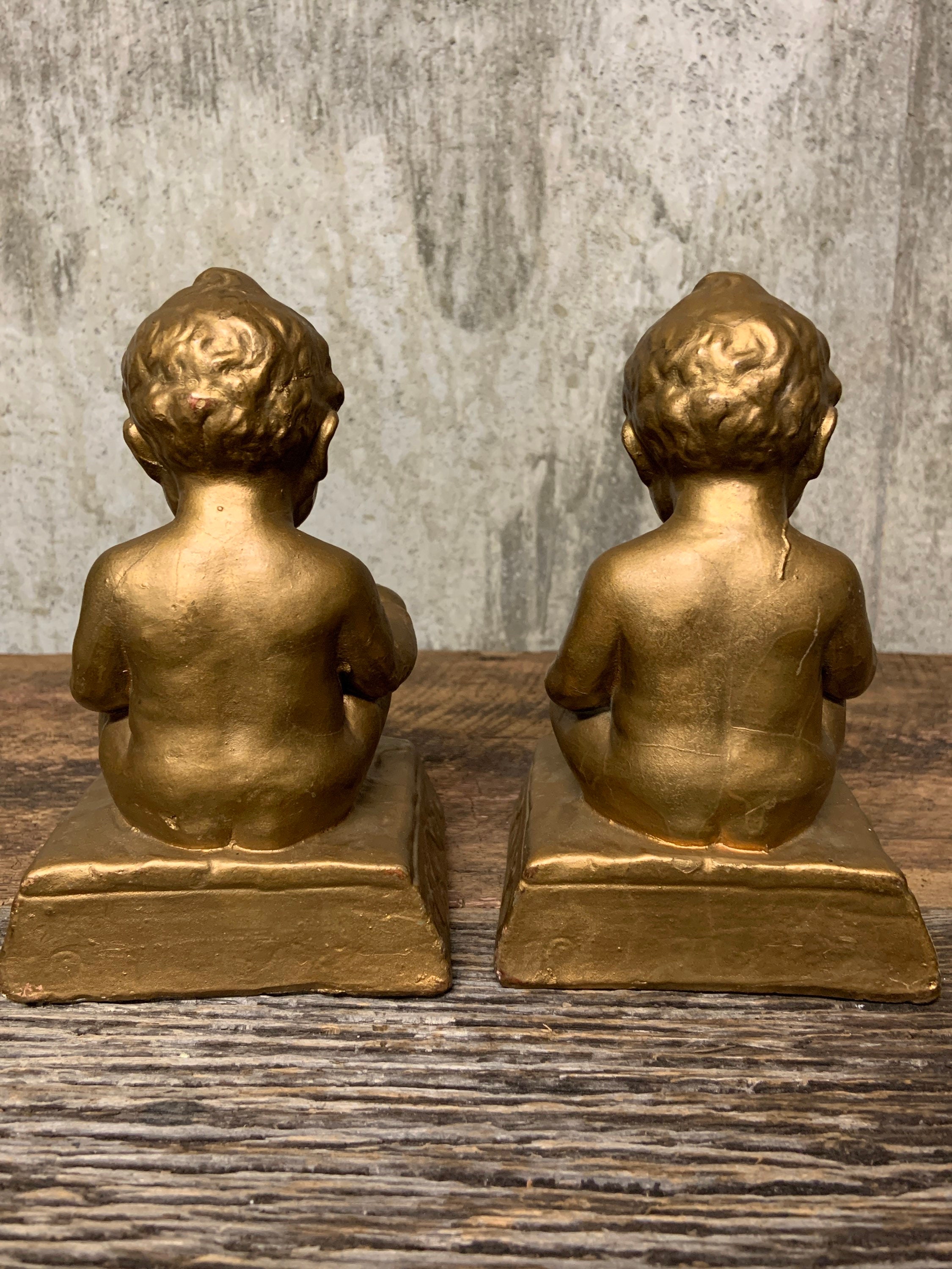 Gold Bookends, Metal Bookends, Child Book Bookends, Library Bookends ...