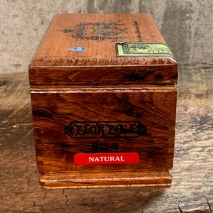 Wooden Cigar Box, Craft Supply, Cigar Box Storage, Flor Fina Cigar Box ...