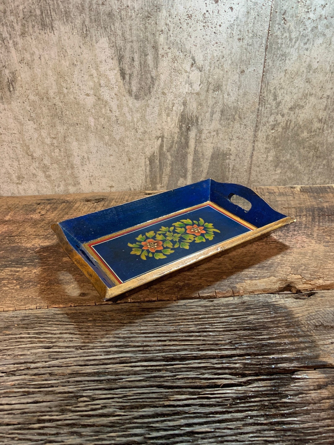 Chippy Caddy, Vintage Painted Caddy, Food Carrier, Painted Tray ...