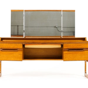 Danish Modern / Mid Century Low Teak Vanity / Dressing Table — Meredew ...