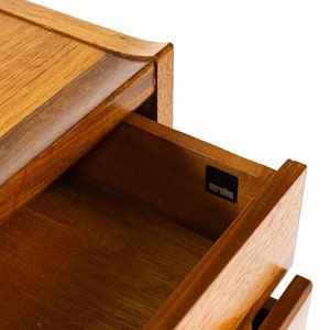 Danish Modern / Mid Century Low Teak Vanity / Dressing Table — Meredew ...