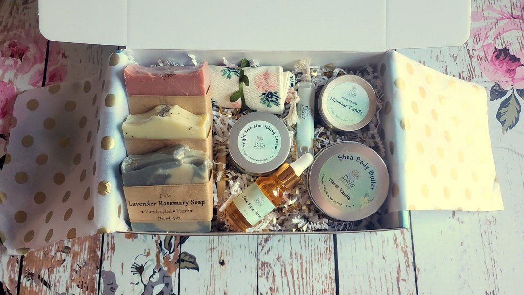 Woman Spa Box, Baby Shower Gift for Mom, Natural Skin Care Set, Self ...