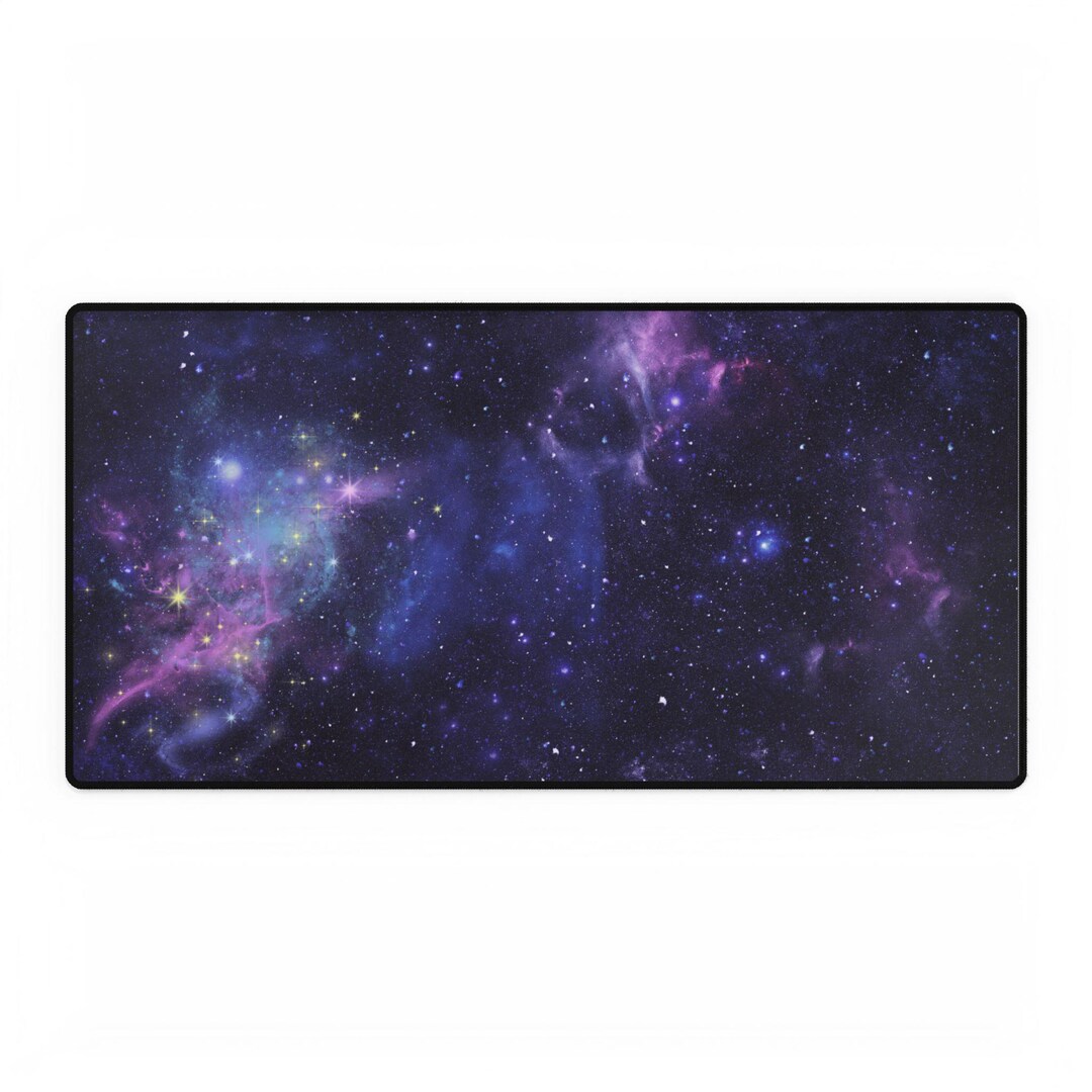 Cosmic Galaxy Desk Mat - Space Themed Desk Protector, Gaming Desk Pad ...