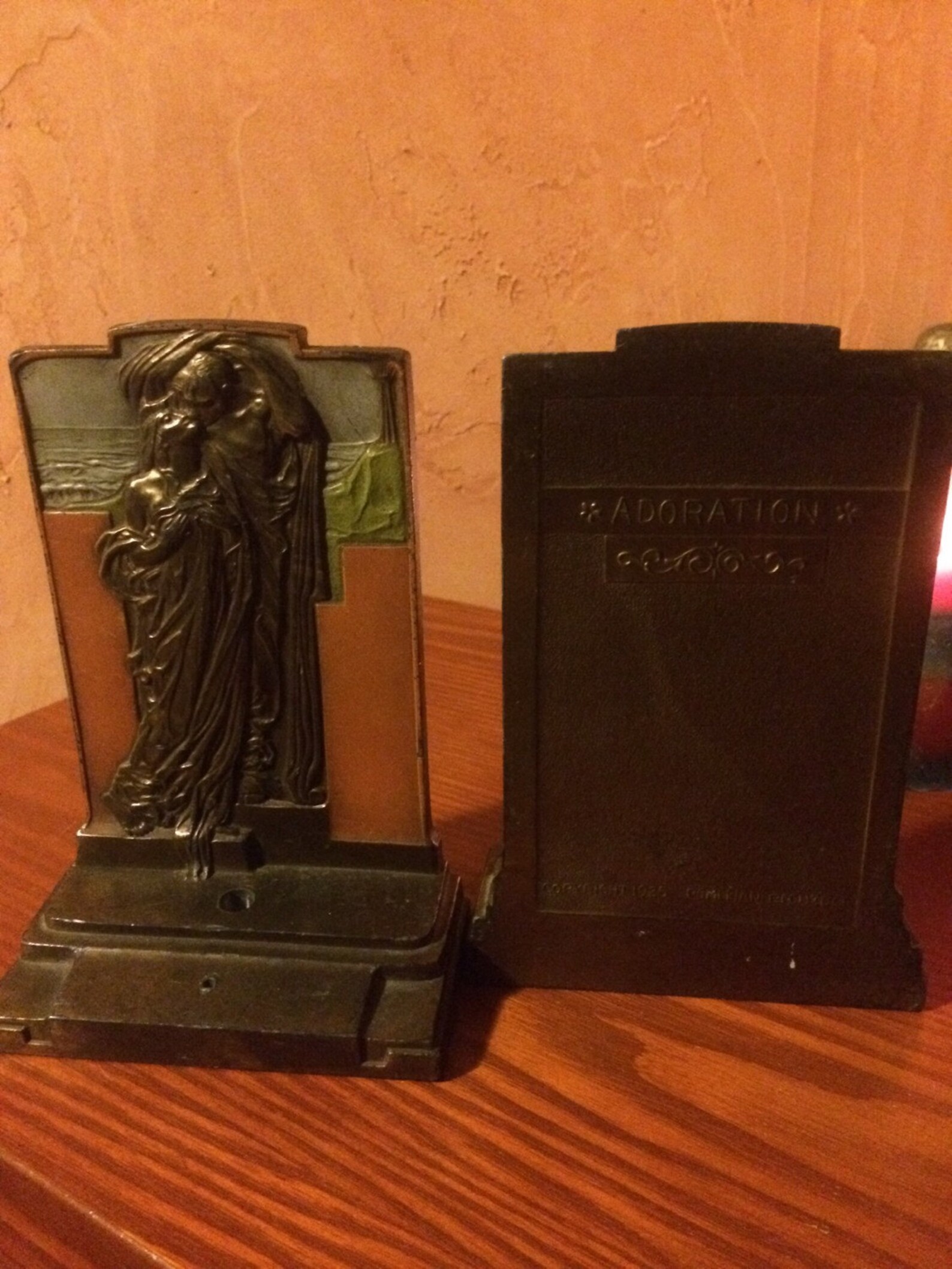 Gothic Bookends Rare adoration Pompeian Bronze Co. - Etsy