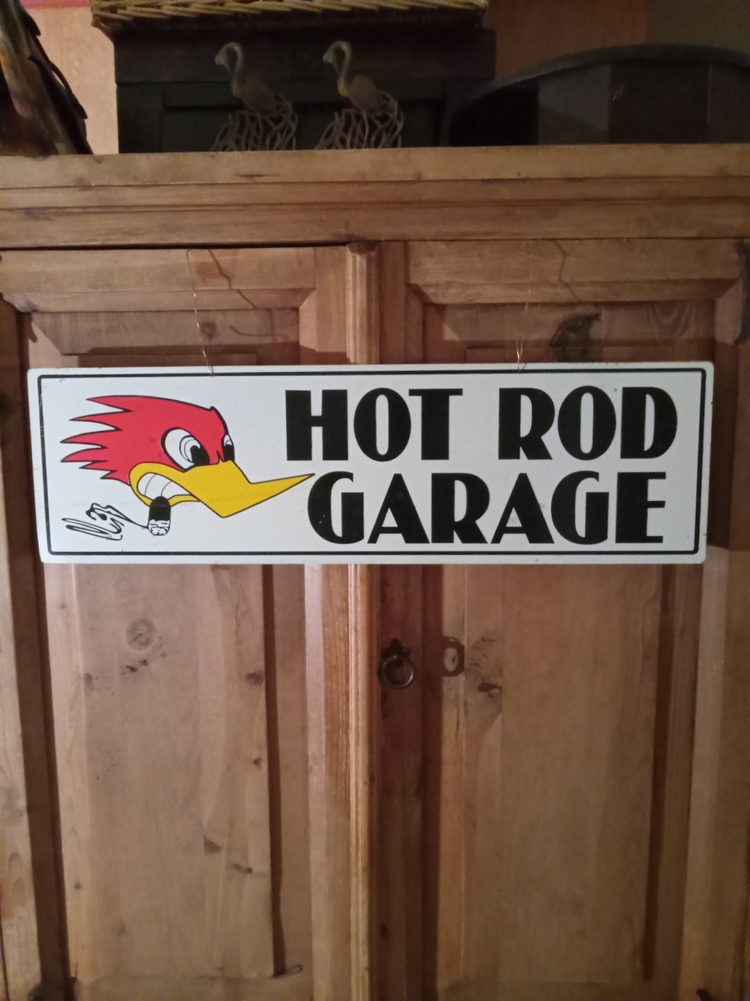 Vintage Hot Rod Garage Sign 60s Metal Signs Thrush Automotive ...