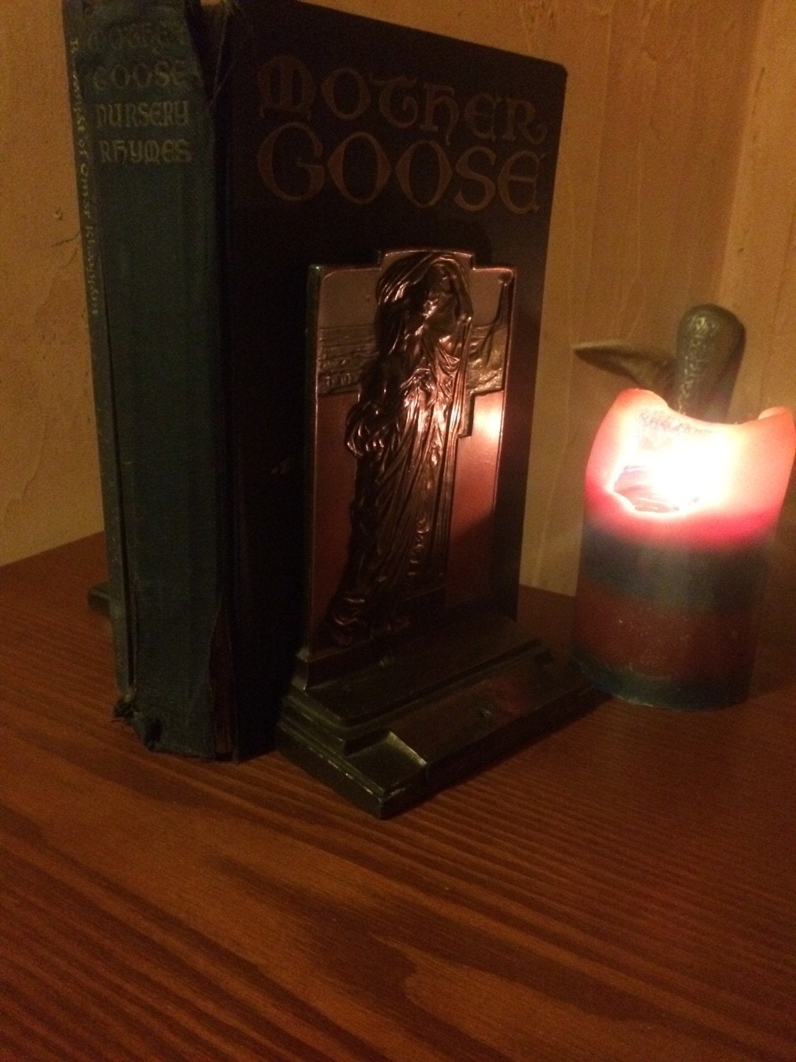 Gothic Bookends Rare adoration Pompeian Bronze Co. - Etsy