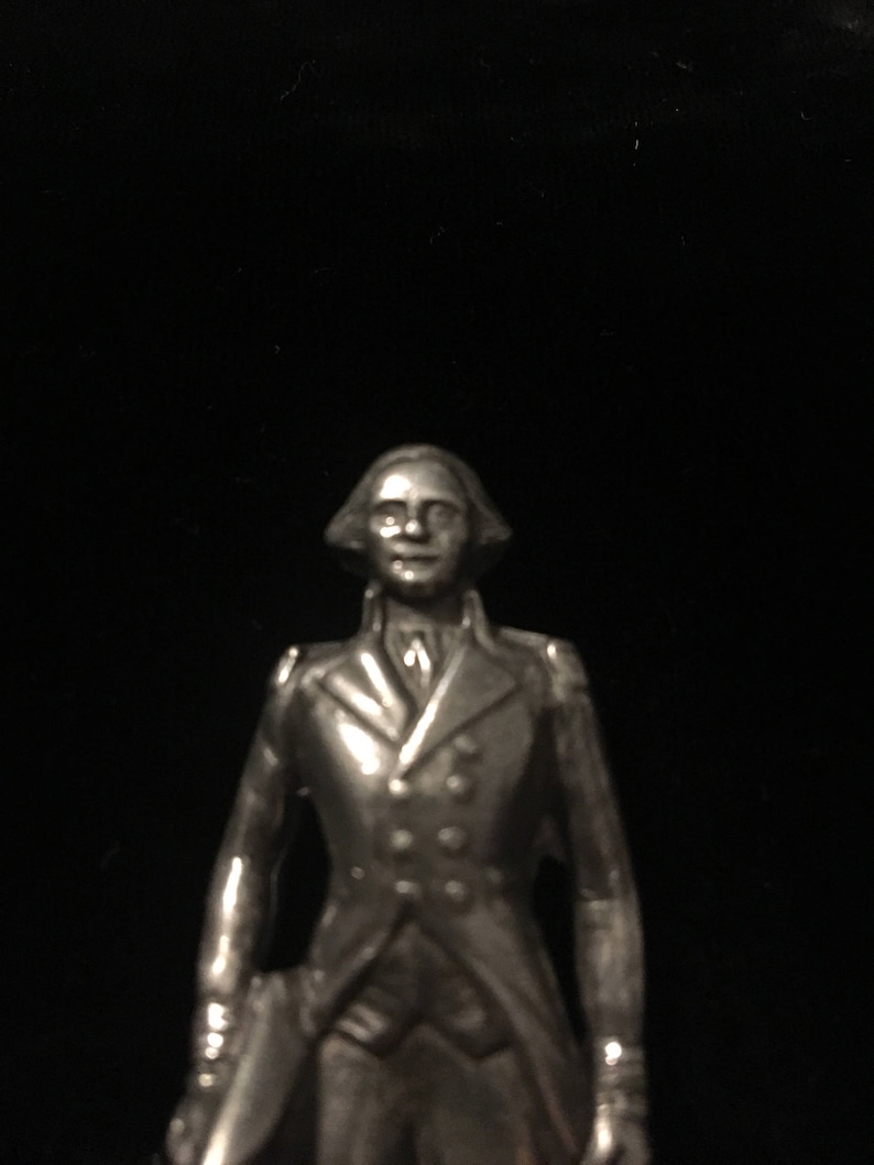 George Washington Figurine Pewter Miniature President Gift Office ...