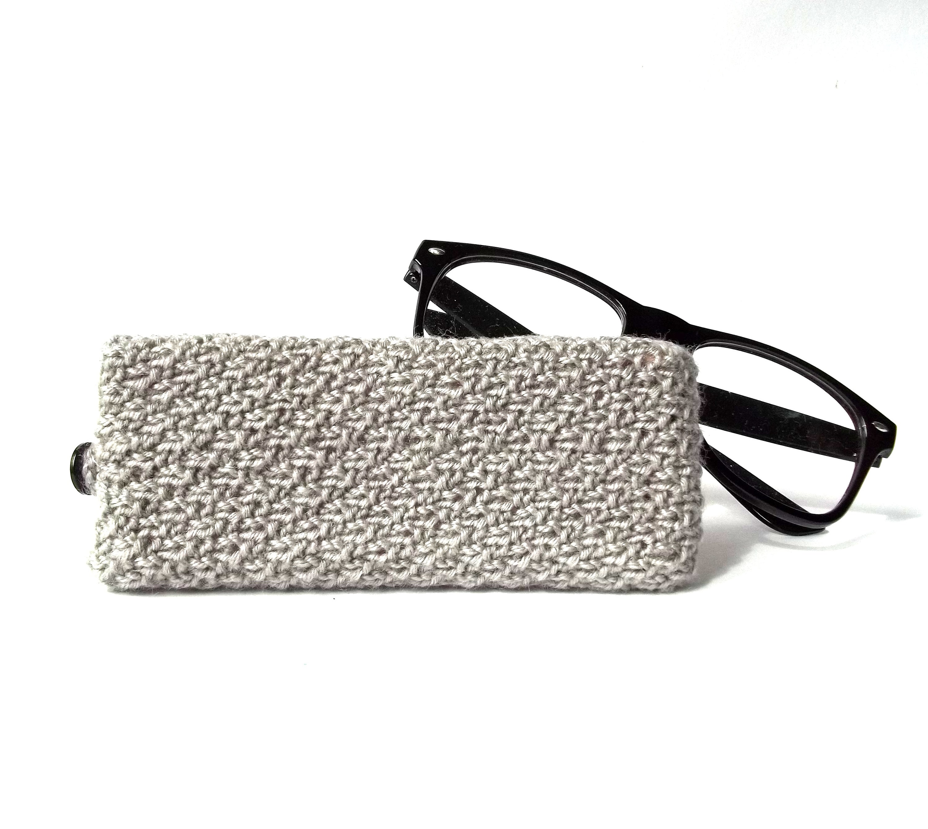 Gray Glasses Case Reading Glasses Holder Soft Sunglasses | Etsy