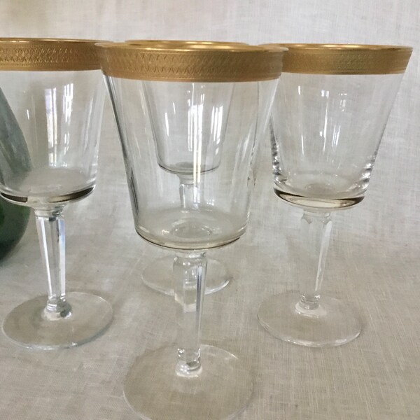 Gold Rimmed Cocktail Glasses - Etsy