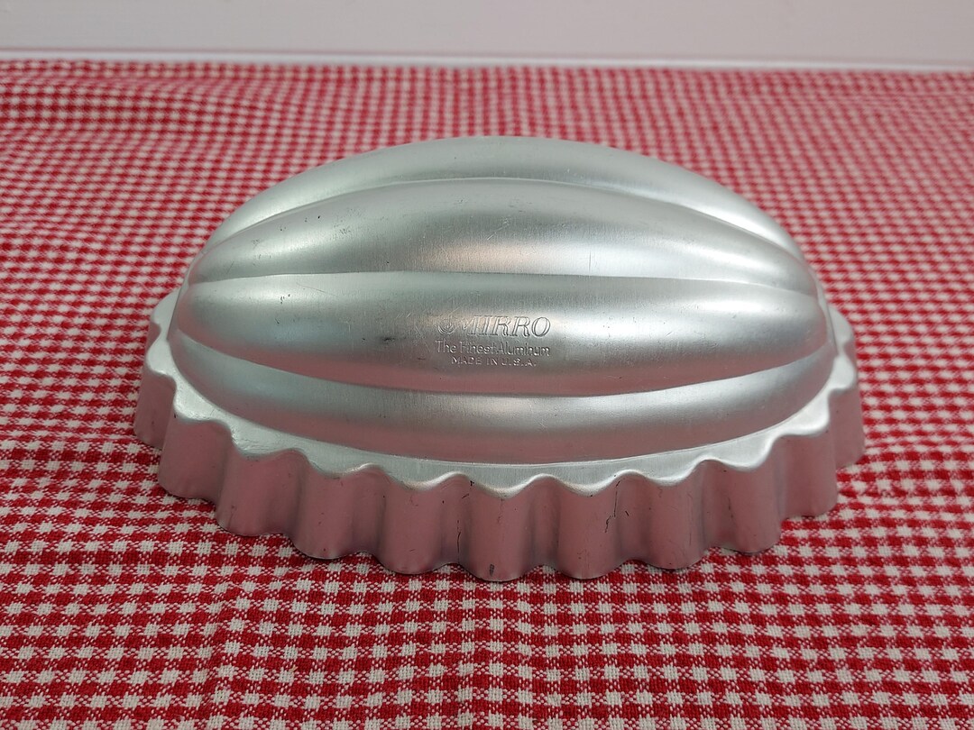 Vintage MIRRO Aluminum Scalloped OVAL DOME Squash Shape Mold for ...