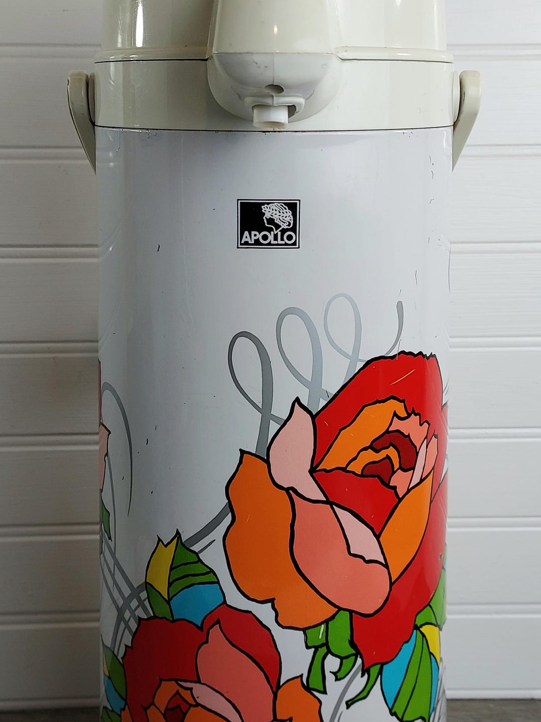 Vintage Apollo Retro Coffee/tea Air-pot Beverage Dispenser, Rose Floral ...