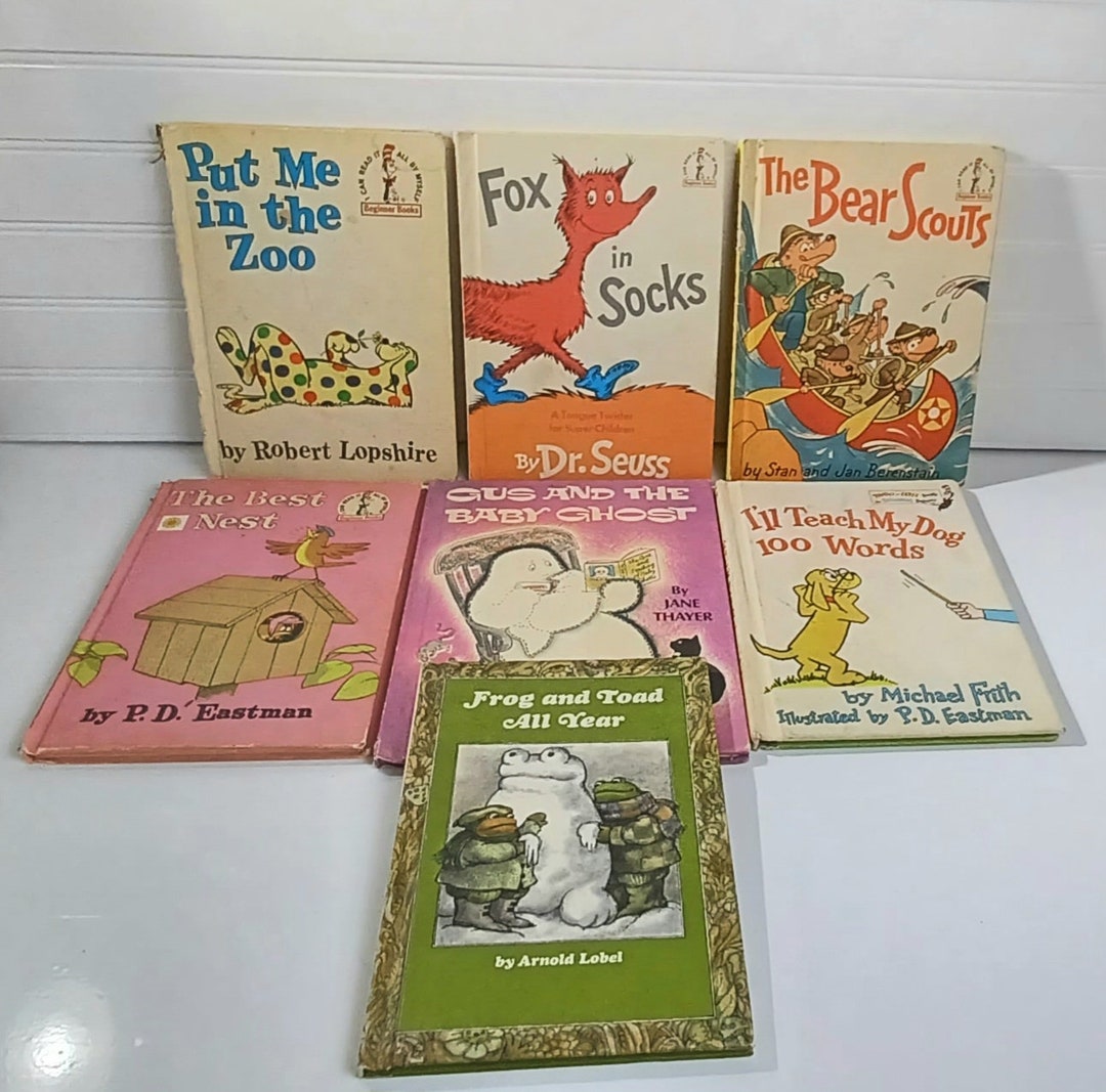 Lot of 7 Vintage Children's Books Early Reader Stories Hardcover Dr ...