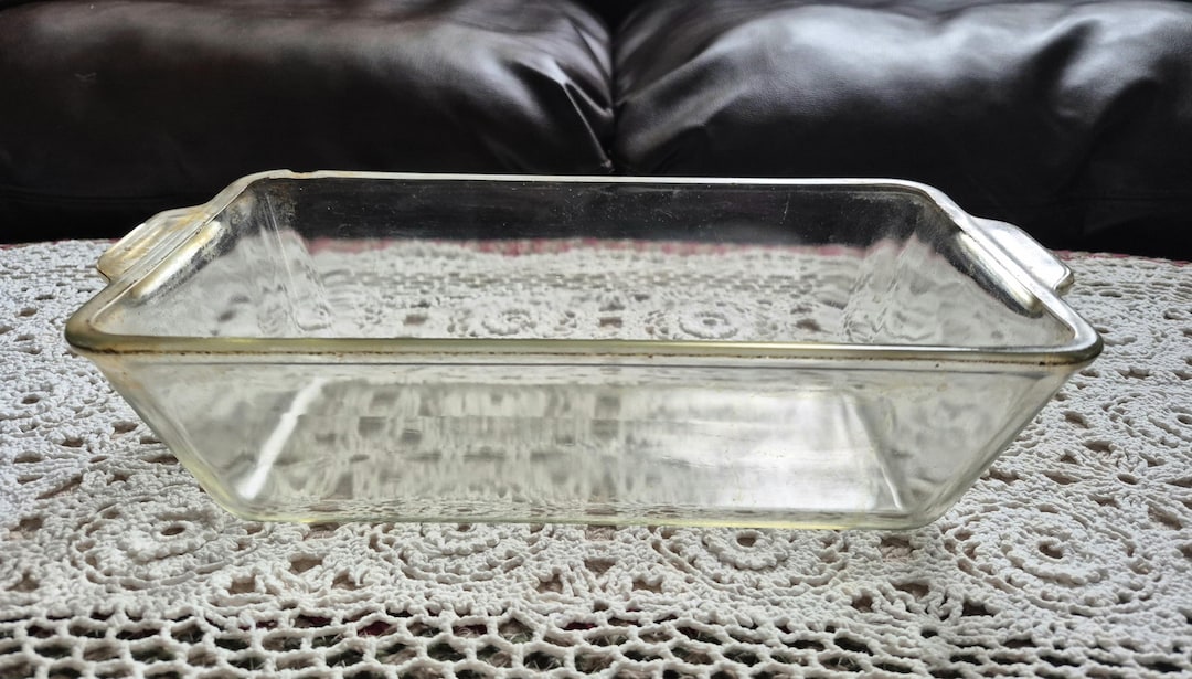 Vintage PYREX Clear Glass Loaf Pan #214, E-U USA, Very Old Baking Pan ...