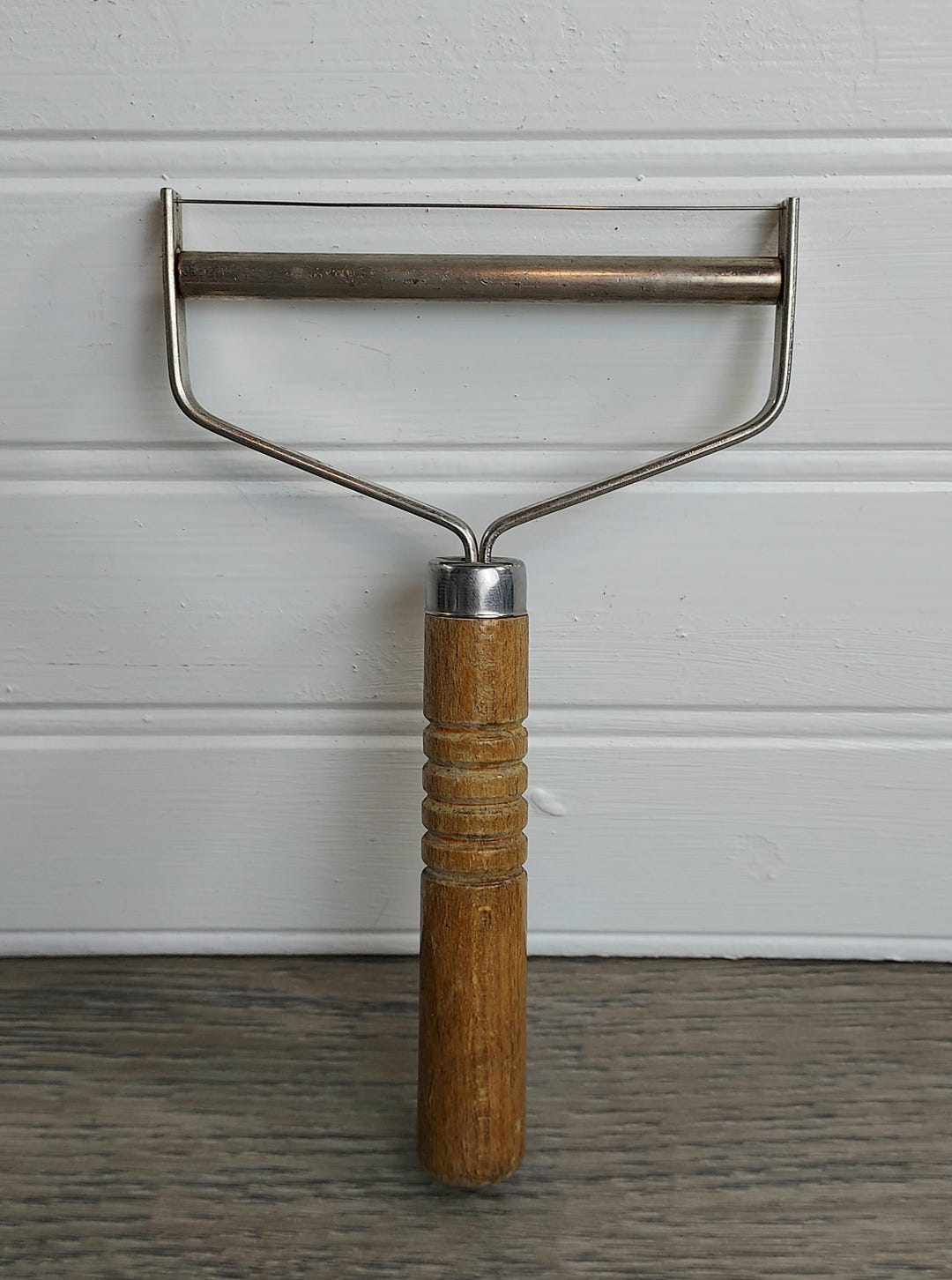Vintage FOLEY Hand Powered Wire Cheese Cutter Slicer With Wood Handle ...