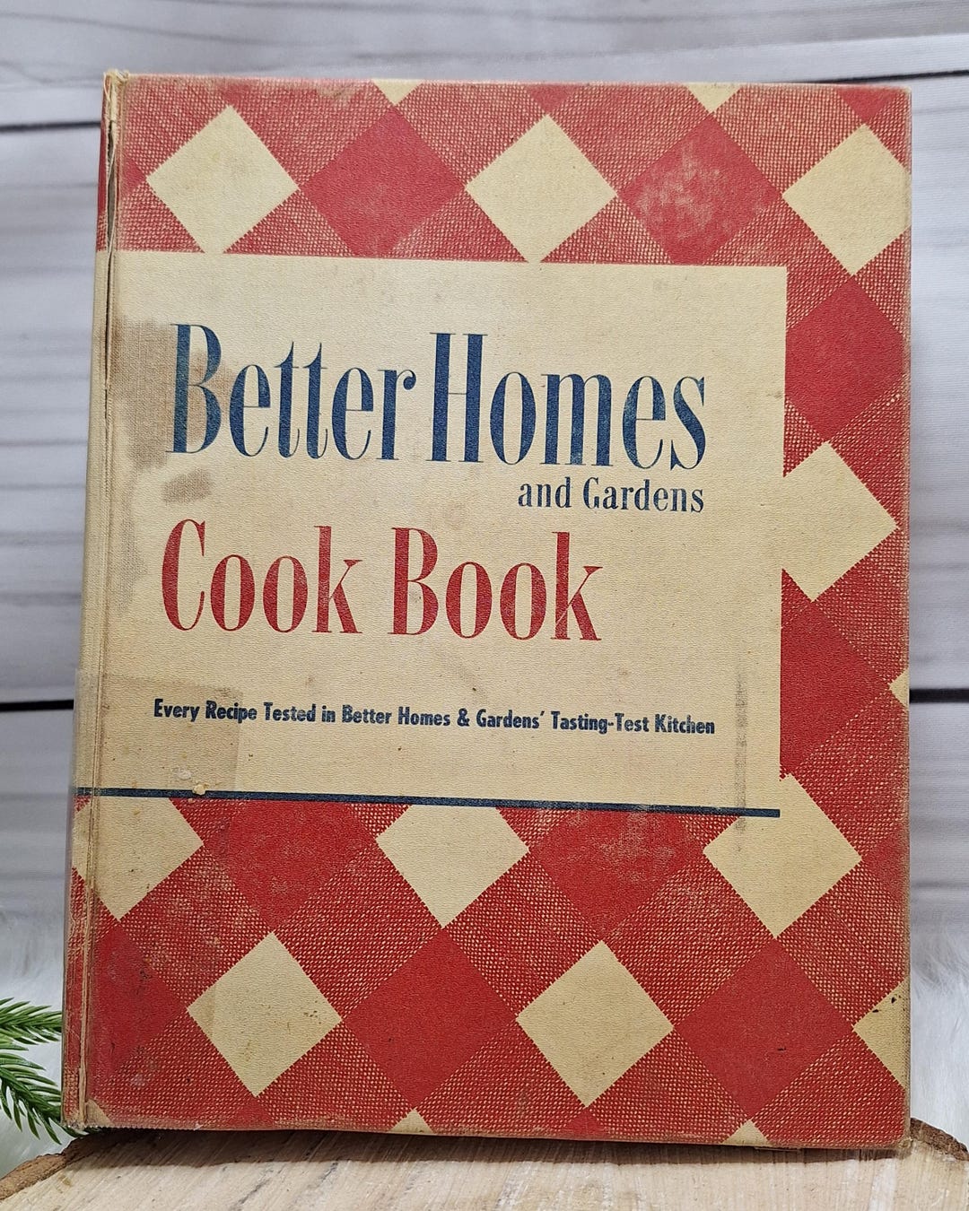Vintage 1951 Better Homes and Gardens Cookbook Red Checkered Hardcover ...
