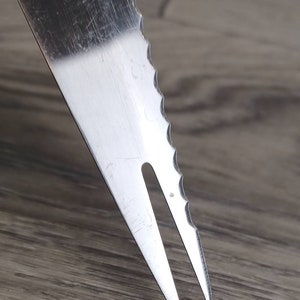 VTG Robinson Knife Company Stainless Steel Serrated Offset Knife With ...