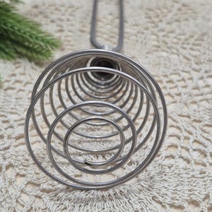 Coiled Stainless Steel Wire Whisk for Sauces, Gravy, Beating & Stirring ...