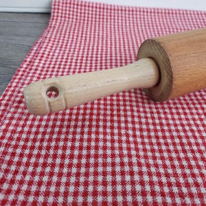 Vintage Wood Rolling Pin 17 6/8" Farmhouse Rustic Baking Homemaker ...