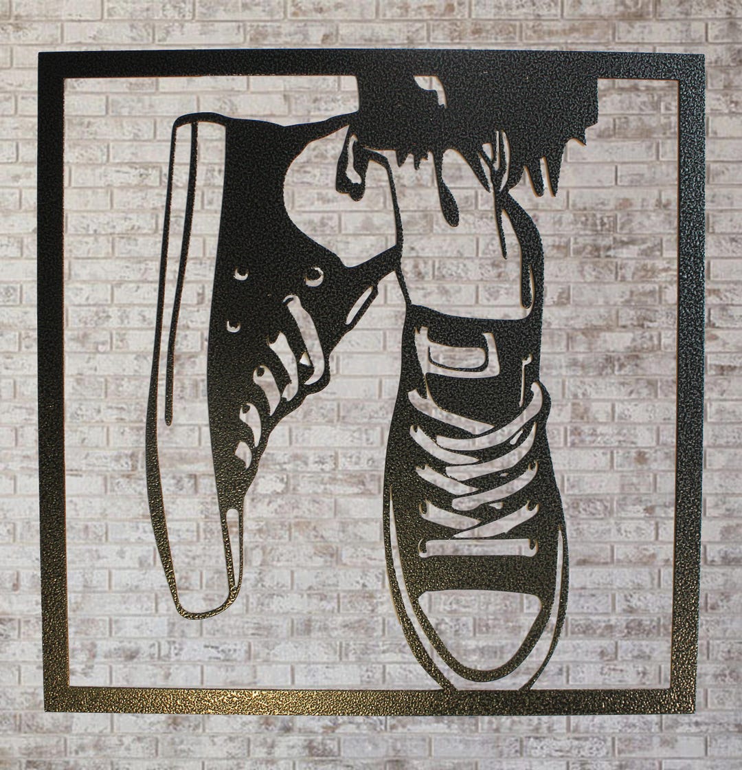 Vintage Converse Metal Wall Art: Chuck Taylor Sneaker Decor - Etsy