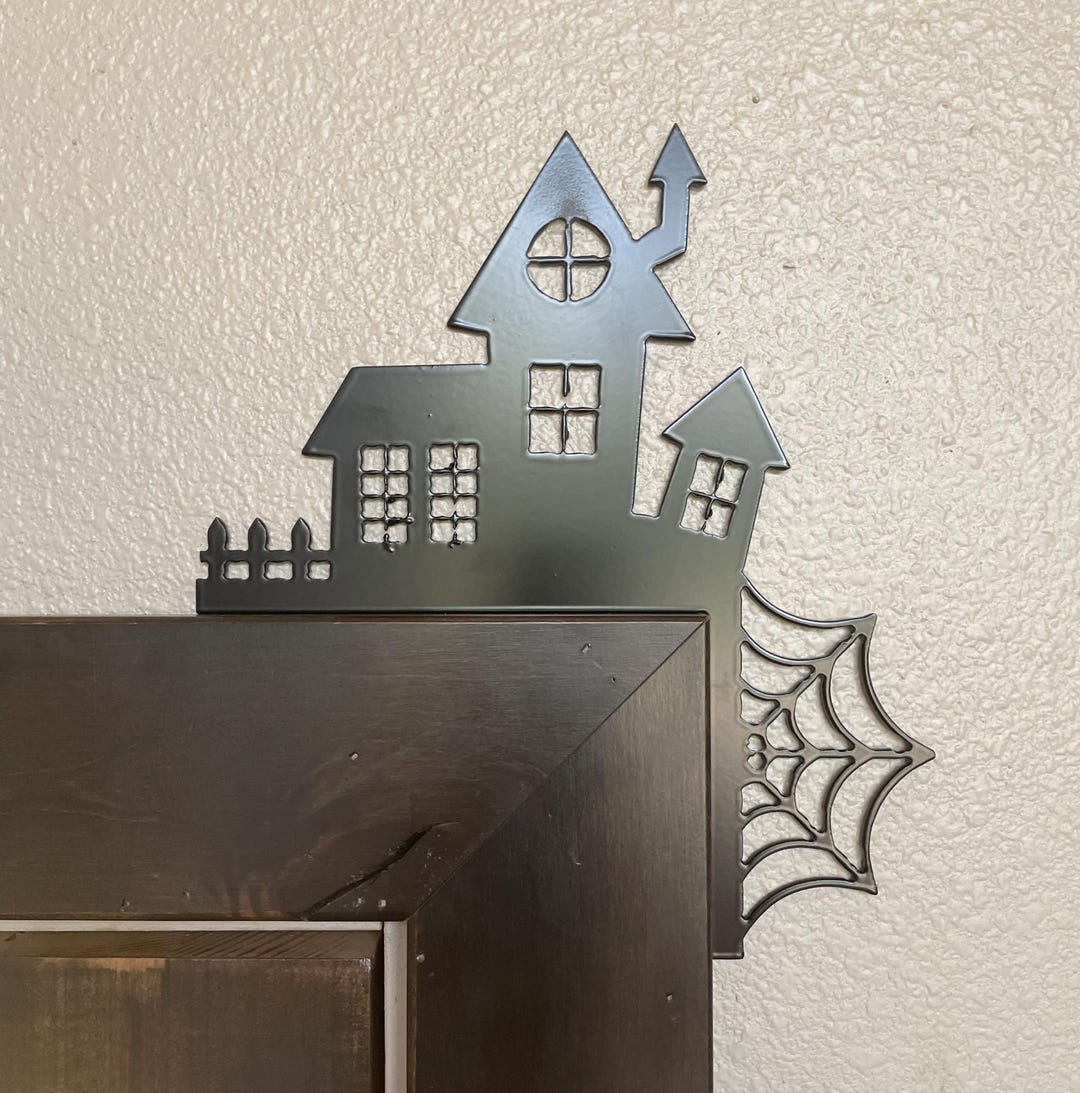 Halloween Door Corner, Haunted House, Spider, Spider Web, Spooky ...