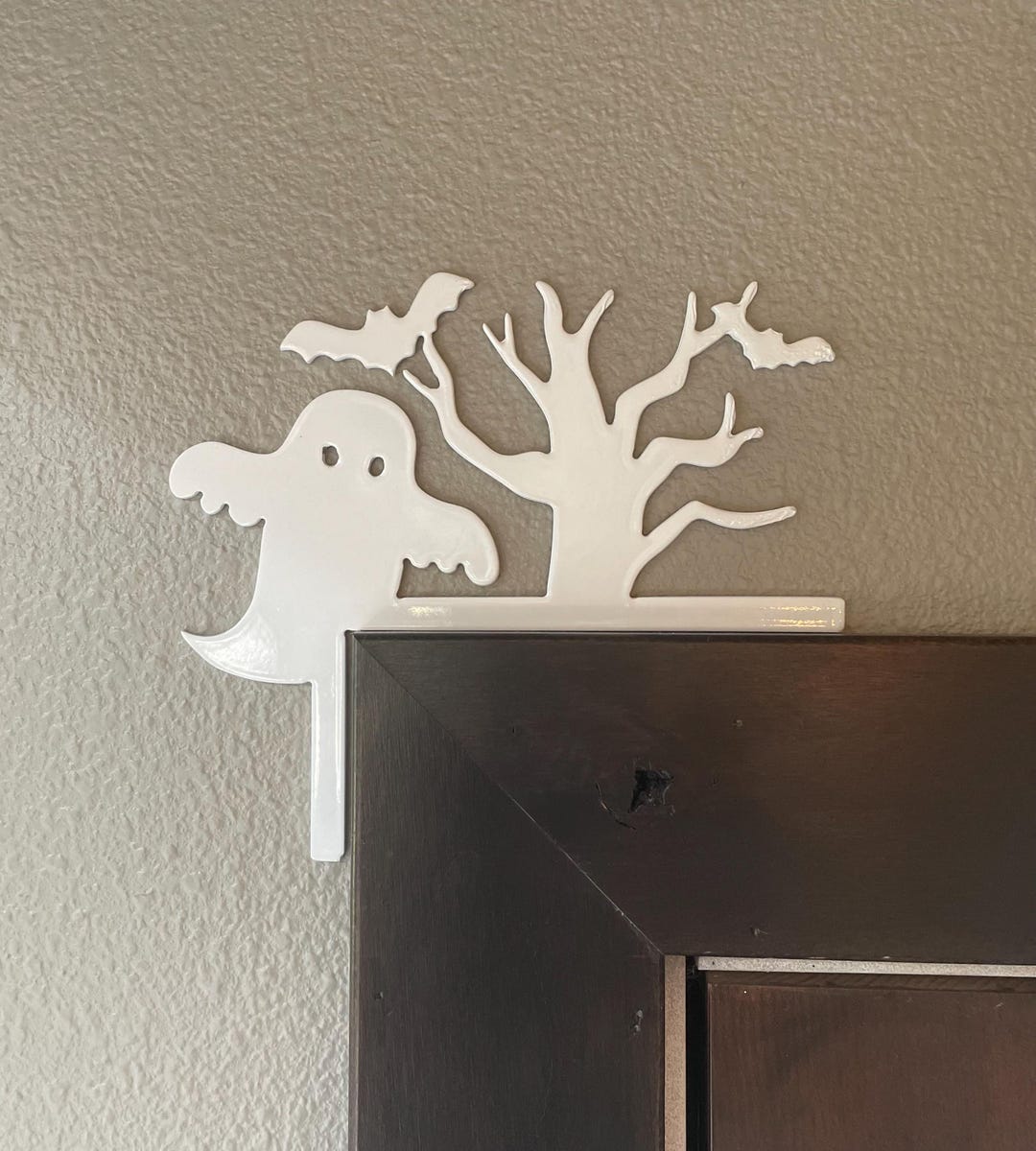 Halloween Door Corner, Ghost, Bats, Spooky, Tree, Halloween Decoration ...