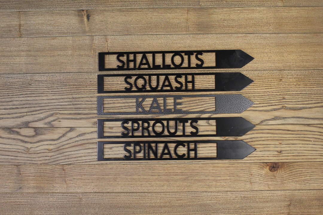 Rustic Metal Garden Markers: Powder Coated Plant Name Tags - Etsy