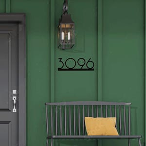 Custom Address Sign, House Number, Metal Address, Porch Decor, Modern ...