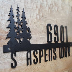 Custom Address Sign, House Number, Metal Address Sign, Personalized ...