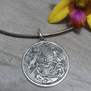 Custodian Angels. Archangels Pendant. Double Sided. Sterling Silver - Etsy