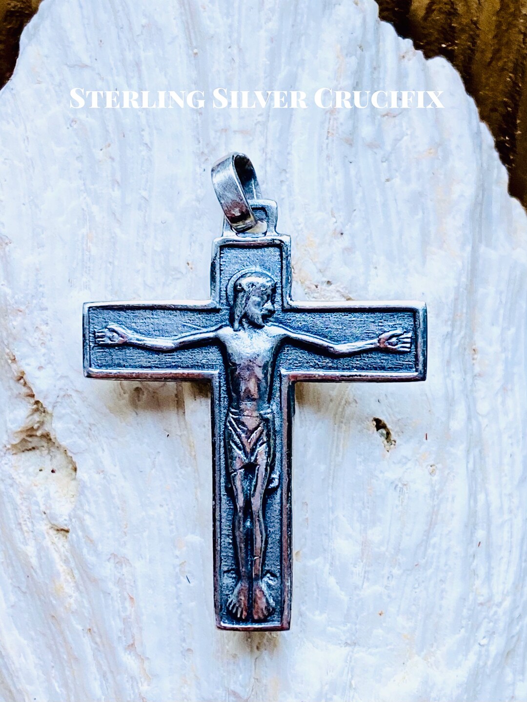 Sterling Silver Crucifix. - Etsy