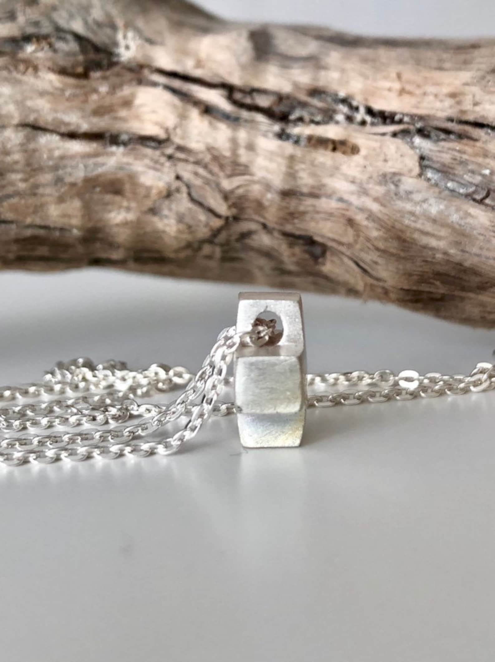 Solid Sterling Mini Cross Necklace. Equilibrium Cross. - Etsy