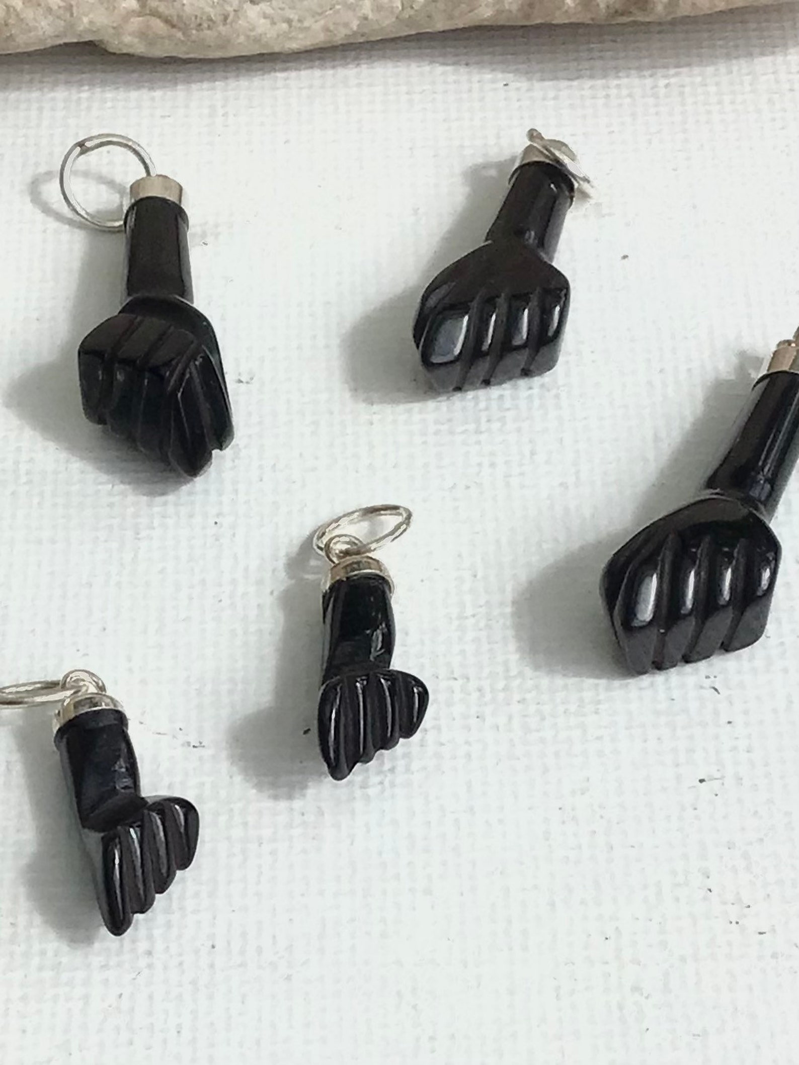 Mano De Azabache. Jet Hand. Sterling Silver. Asturias Spain. - Etsy