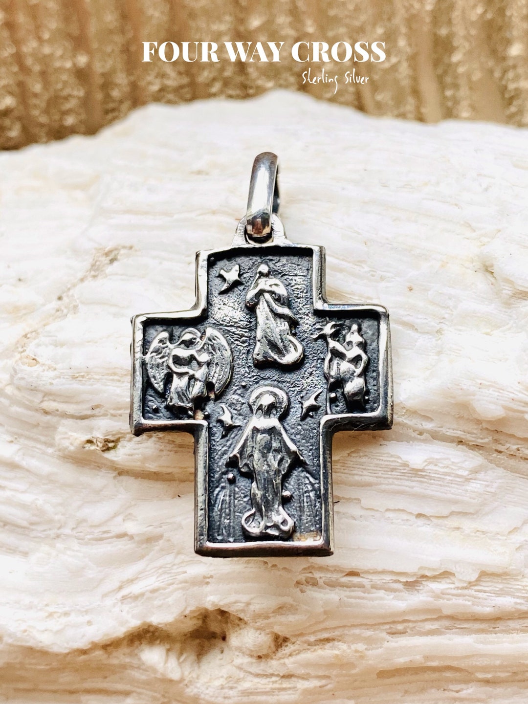 Four Way Cross. Sterling Silver. - Etsy