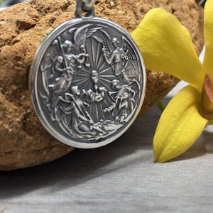 Custodian Angels. Archangels Pendant. Double Sided. Sterling Silver - Etsy