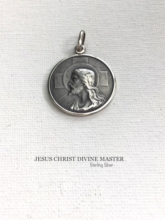 Jesus Divine Master. Sterling Silver. - Etsy