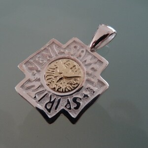 Holy Spirit on Equilibrium Cross. Sterling Silver or Sterling Silver ...