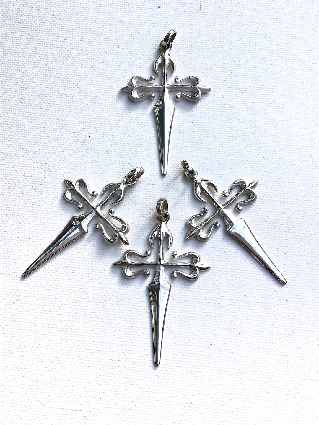 Large Size Saint James Cross. Sterling Silver. - Etsy